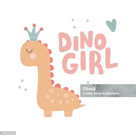 귀여운 글자를 곁들인 디노 베이비 프린세스 아기 소녀 귀여운 인쇄를위한 간단한 보육 예술 0명에 대한 스톡 벡터 아트 및 기타 이미지 Istock