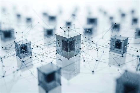 A Data Network Of Cube Connected A Small Neural Network Stock Illustration Illustration Of