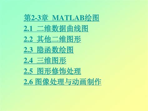 第2 3章 Matlab基本绘图word文档在线阅读与下载无忧文档