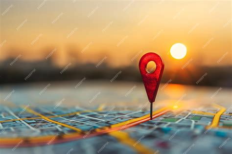 Digital Gps Location On Map With Pin Route Path Concept Premium Ai Generated Image