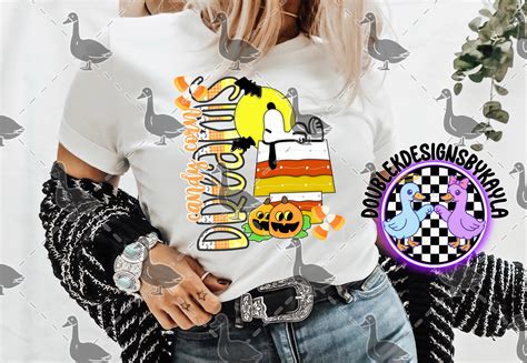 Candy Corn Dreams Cute Halloween Snoopy Digital Design