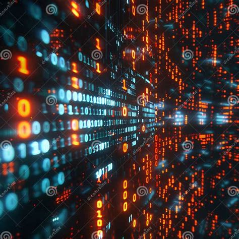data code binary background digital binary data on computer screen matrix pattern cyberspace