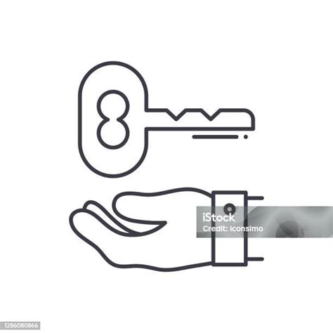 주요 결정 아이콘 선형 격리 된 그림 얇은 줄 벡터 웹 디자인 기호 흰색 배경에 편집 가능한 스트로크와 개요 개념 기호 열쇠에