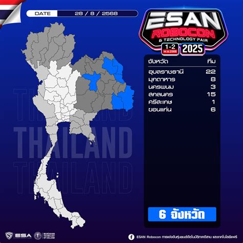 📣 ภาพโล่และเหรียญรางวัลอย่างเป็นทางการ 🏅🏆 🇹🇭 E San Robocon And Technology