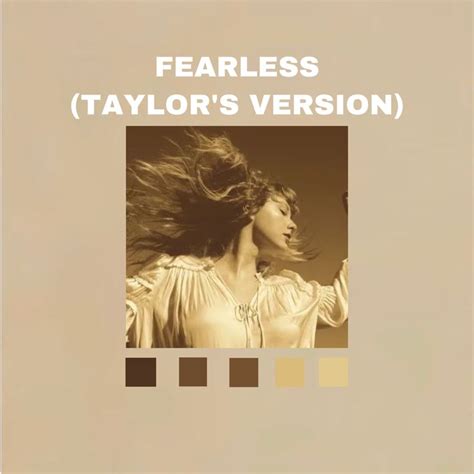 The Cover Art For Fearless Taylor S Version Which Features An Image Of A Woman With