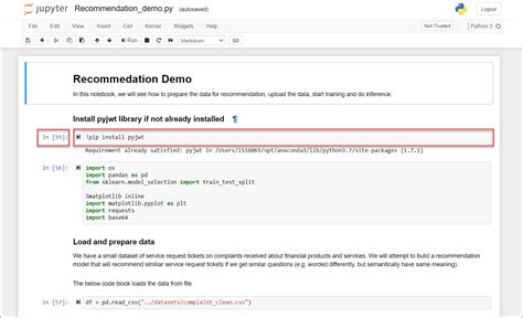 Use Service Ticket Intelligence And Jupyter Notebook To Get Solution
