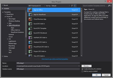 Apps For Office Getting Started SelArom Dot Net