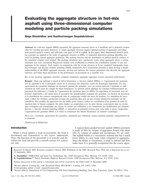 Pdf Evaluating The Aggregate Structure In Hot Mix Asphalt Using Three
