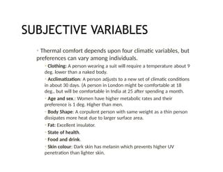 Chapter 1 Part II Climatology Thermal Comfort Pptx