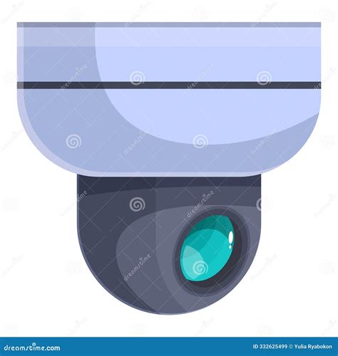 Modern Security Camera Monitoring System Recording Video Stock Illustration Illustration Of