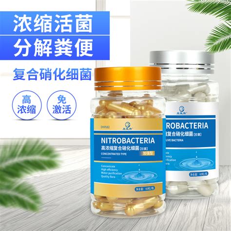 硝化细菌鱼缸水族箱硝化菌干粉鱼缸水质净化消化细菌硝化细菌胶囊 虎窝淘