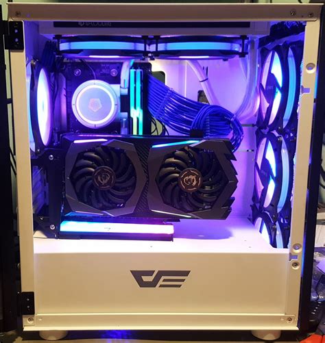 Vertical Mount GPU In A DarkFlash DLM Mesh MATX Case Builds Gg