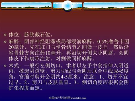 会阴侧切缝合术 ppt