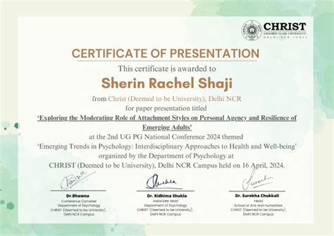 Sherin Rachel Shaji On Linkedin Research Conference