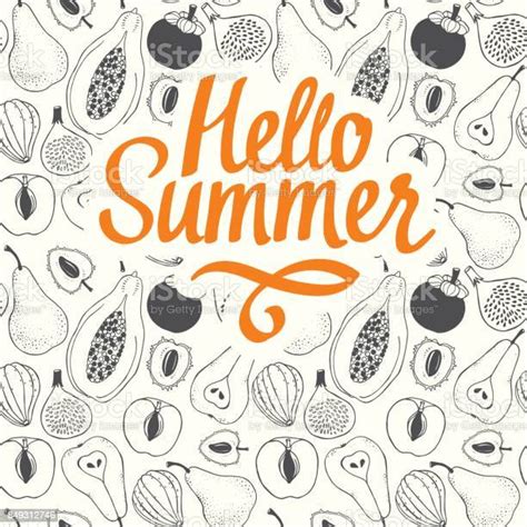과일의 스케치와 함께 원활한 자연 패턴입니다 파파야 무화과 배 복숭아 망고스틴 흰색 바탕에 열매의 검은 벡터 선 그림 열 대