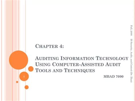 Ppt Chapter 4 Auditing Information Technology Using Computer