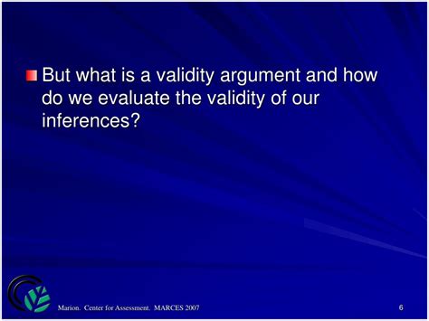 Ppt An Introduction To Validity Arguments For Alternate Assessments