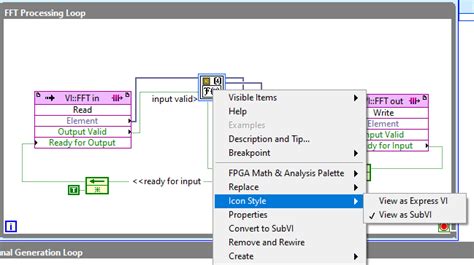Code Generation Error Occurs If Fft Express Vi Is On Fpga Vi In Labview