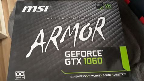 nVidia MSI GeForce GTX 1060 Armor OC V1, 6GB GDDR5 - 1god 8mj. JAMSTVO