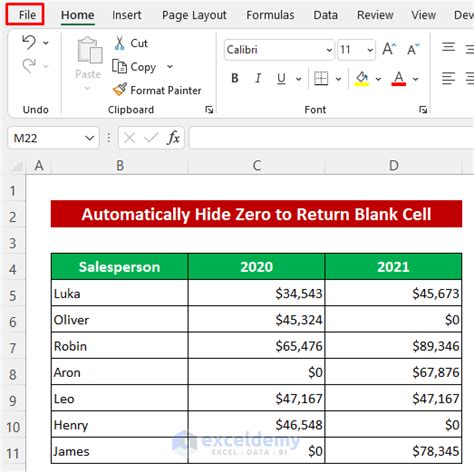 Formula To Return Blank Cell Instead Of Zero In Excel With 5 Alternatives