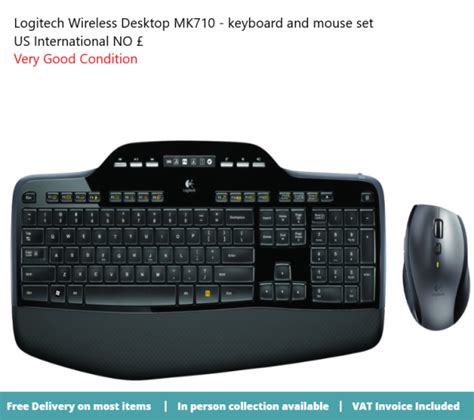 Logitech Performance Mk710 Keyboard And Mouse Wireless Us Layout