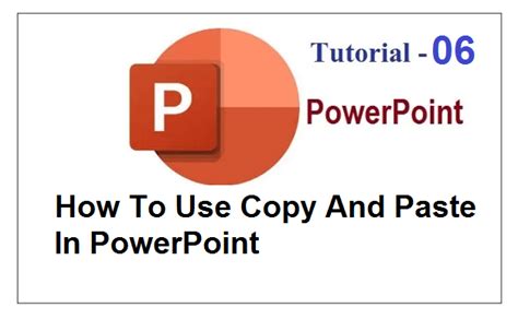 How To Use Copy And Paste In Powerpoint