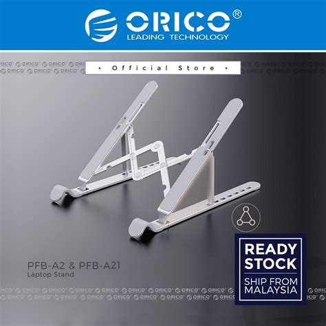 ORICO Foldable Adjustable Height Ergonomic Aluminium Laptop Stand Shopee Malaysia