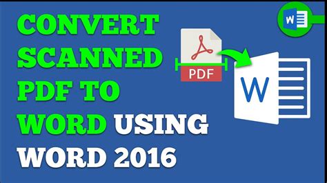 Scan Document As Pdf File And Edit In Word