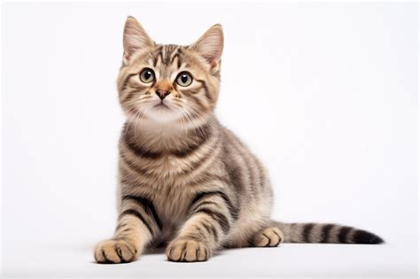 Premium Ai Image Photo Of A Cat On A Plain White Background