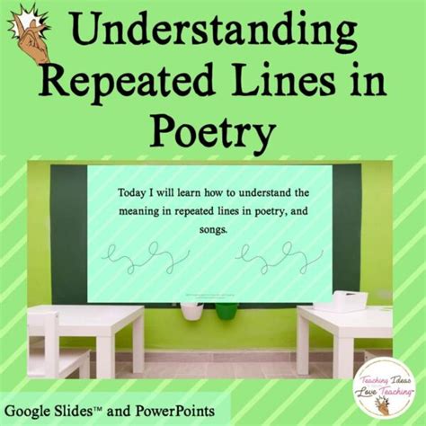 Understanding Repeated Lines In Poetry Teaching Ideas For Those Who Love Teaching