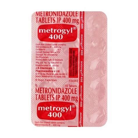 400mg Metronidazole Tablets At ₹ 121 Stripe In Vasai Virar Id 2853285132373
