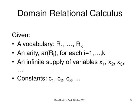 PPT CSE Relational Calculus PowerPoint Presentation Free Download ID