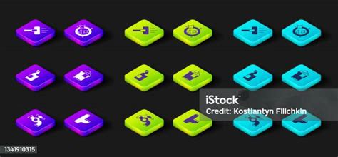 물 수돗물 화장실 그릇 식기 세척 액체 병 거품양동이 설거지 및 진공 청소기 아이콘을 설정합니다 벡터 3차원 형태에 대한 스톡 벡터 아트 및 기타 이미지 Istock