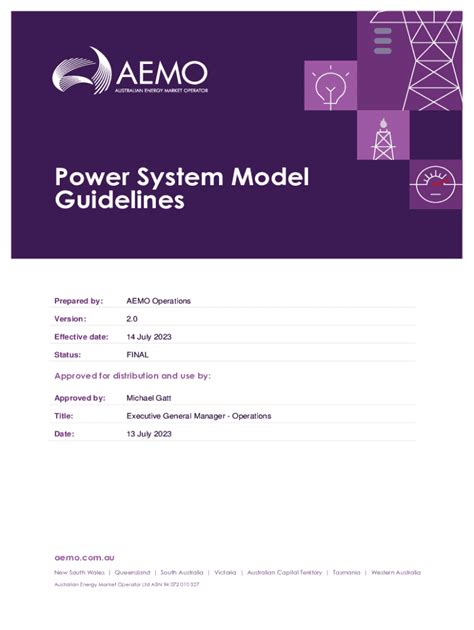 Fillable Online Power System Model Guidelines And Data Sheets Fax Email Print Pdffiller