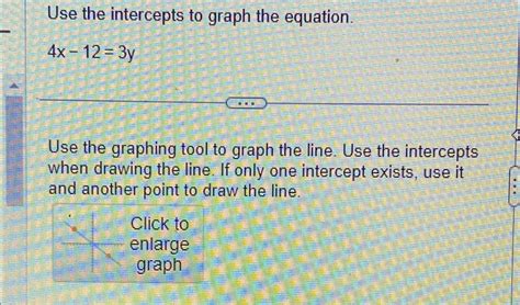 Solved Use The Intercepts To Graph The Equation 4x 12 3yuse