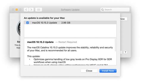 Macos Catalina 10153 Update Released And Security Updates For Mojave