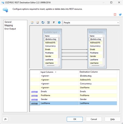 Rest Configuration Odata Cozyroc