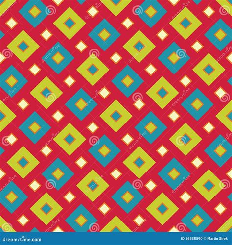 Vector Modern Seamless Colorful Geometry Square Pattern Color Abstract