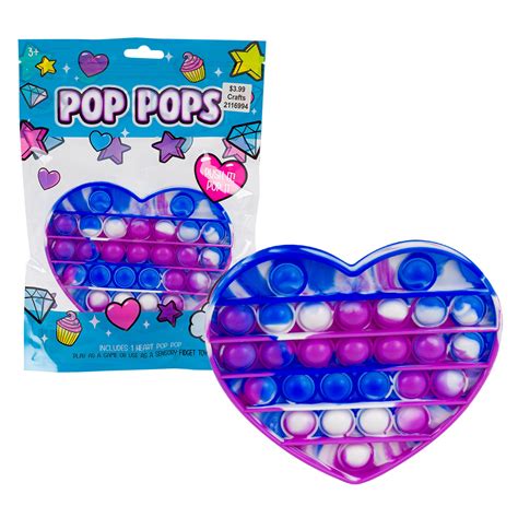 Wholesale Heart Bubble Popper Toy Tie Dye