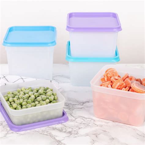 Freezer Food Storage Containers 10 Pieces Summer Blue