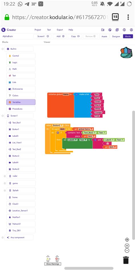 If Contain Text Available On The List Discuss Kodular Community