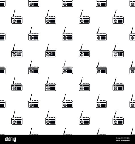 Radio Pattern Simple Style Stock Vector Image And Art Alamy