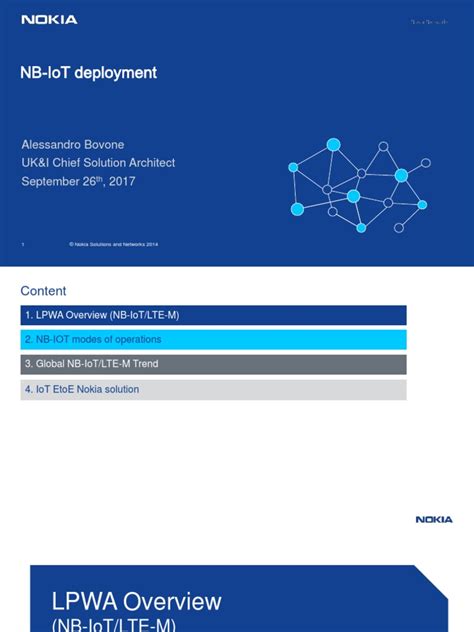 Nb Iot Deployment Alessandro Bovone Ukandi Chief Solution Architect September 26 2017 Pdf