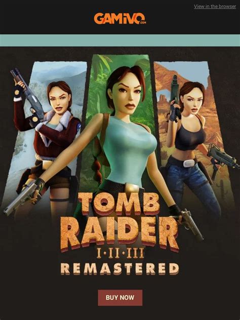 Gamivo Lara Croft Is Back 🗺️ Use Your Unique Code And Save 11 On Tomb