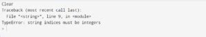 Solved TypeError String Indices Must Be Integers Python Pool