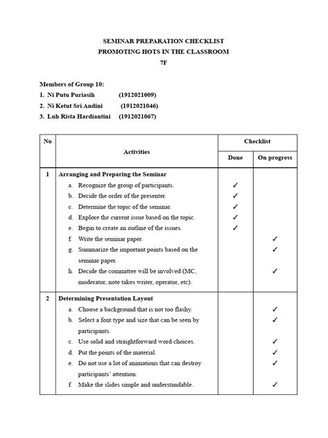 7f Group 10 Seminar Preparation Checklist Pdf
