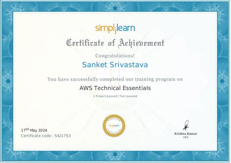 sanket srivastava on linkedin keeplearning certification upskilling aws simplilearn