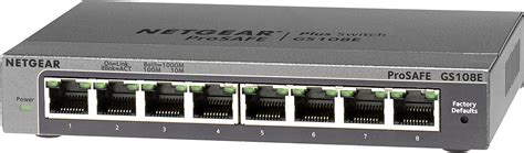 Amazon Com ProSafe Plus GS108E 8 Port Gigabit Ethernet Switch Switch 8 X 10 100 1000