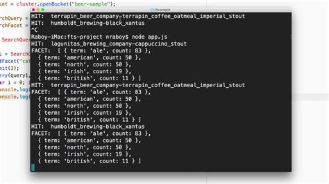 Fts With Facets In Couchbase Nosql With Nodejs Youtube