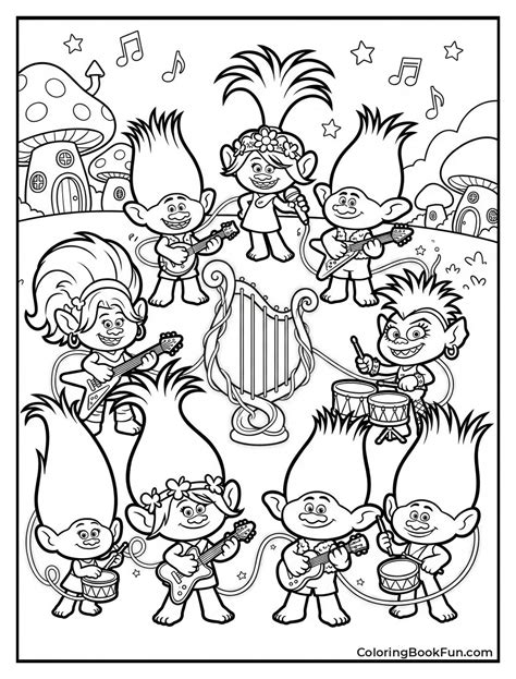 73 Trolls Coloring Pages Free Pdfs Coloringbookfun